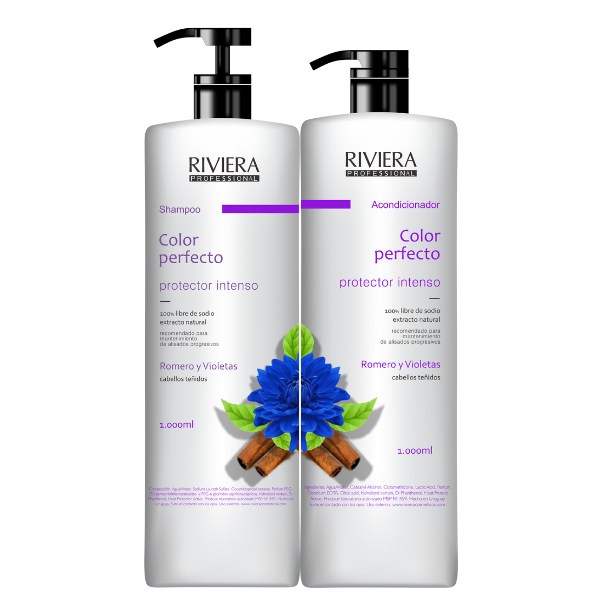 Pack Riviera Shampoo y Acondicionador Color Perfecto1L c/u – Silea ...